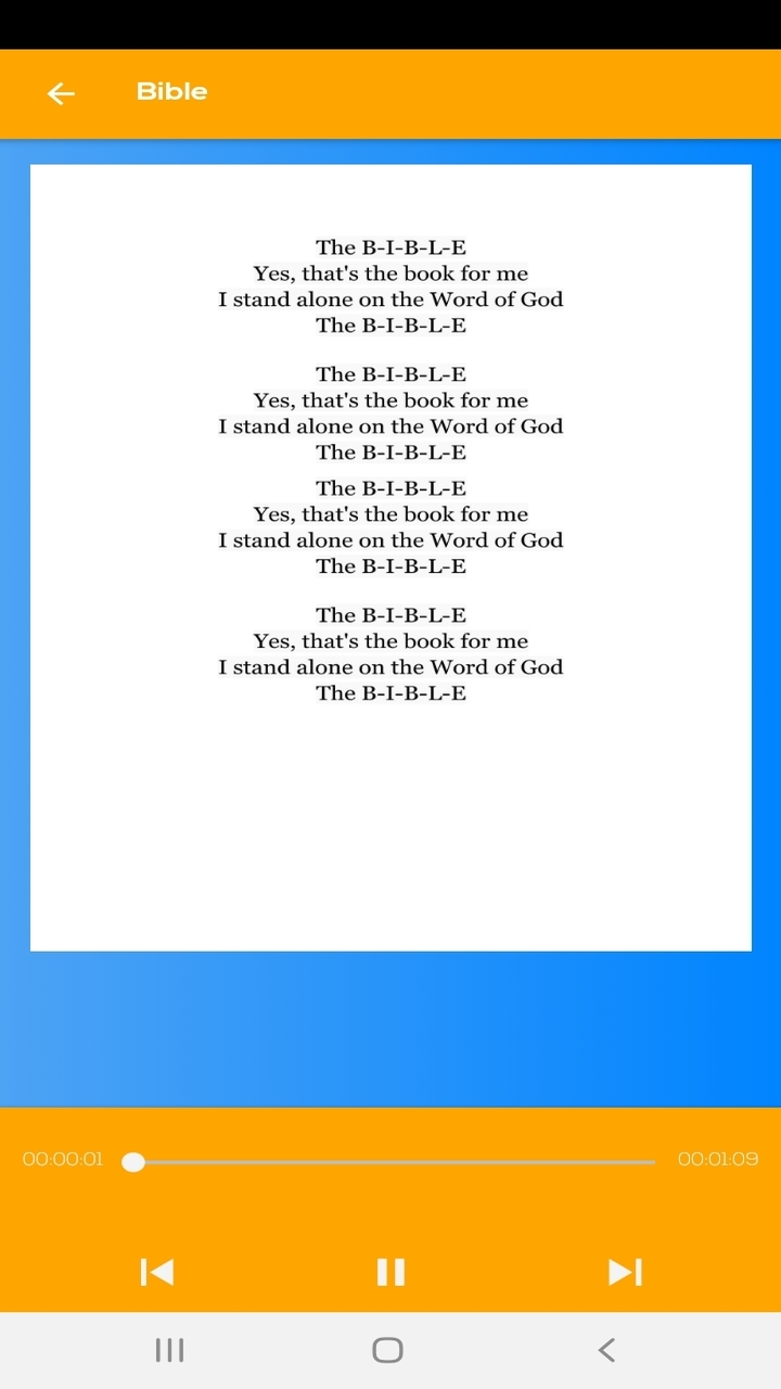Sunday School Songs - App on Amazon Appstore