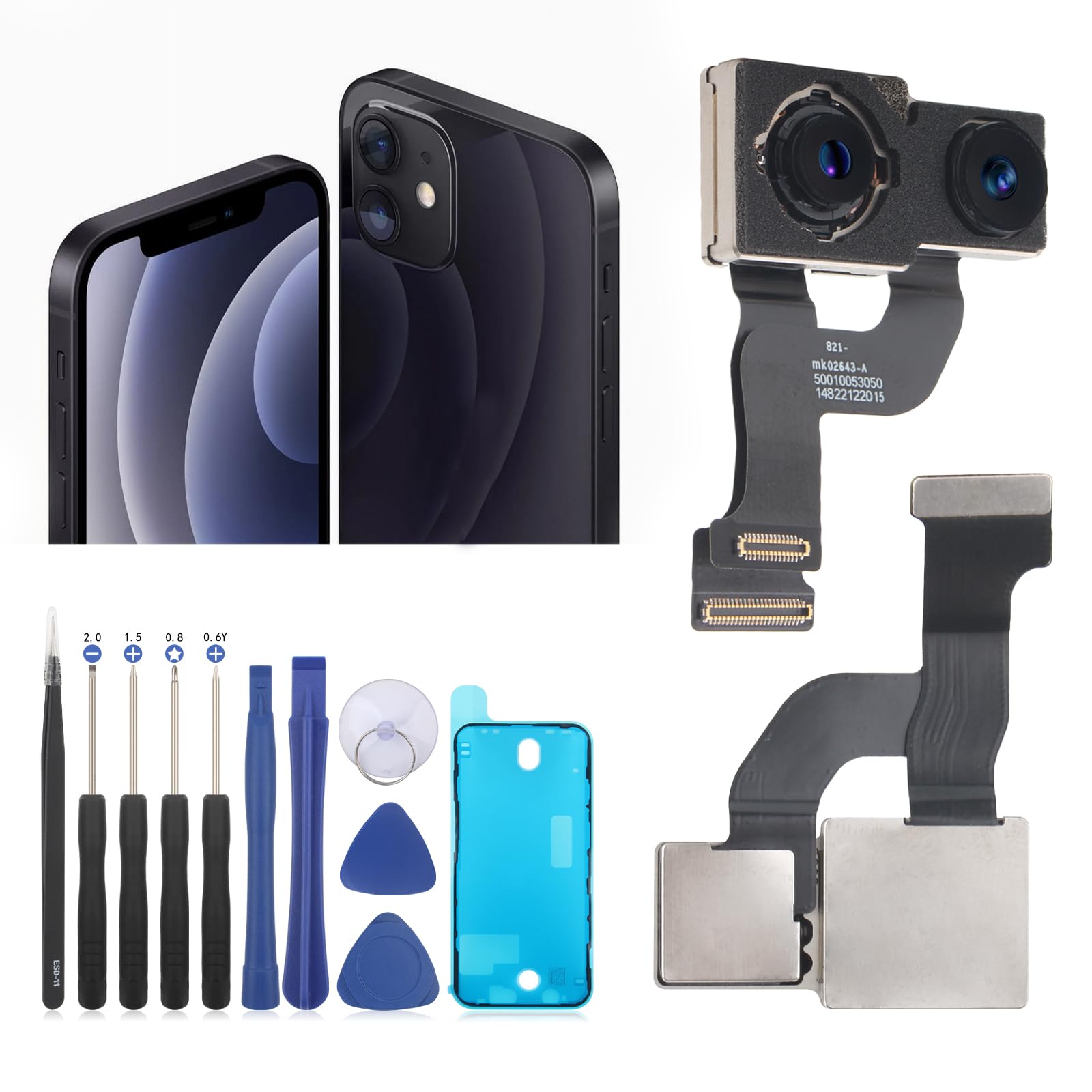 Amazon.com: Main Rear Camera for iPhone 12 Module 12MP Camera ...