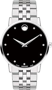 Amazon | Movado ミュージアムクラシック、ステンレススチールケース、文字盤、ステンレススチールブレスレット、男性、0607201 ...