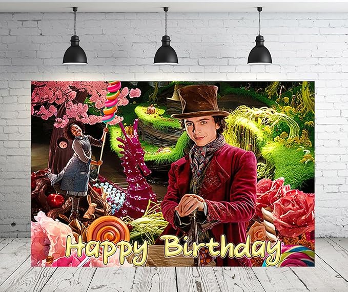 Chocolate Factory Backdrop 5x3ft Willy Wonka Photo Background for ...