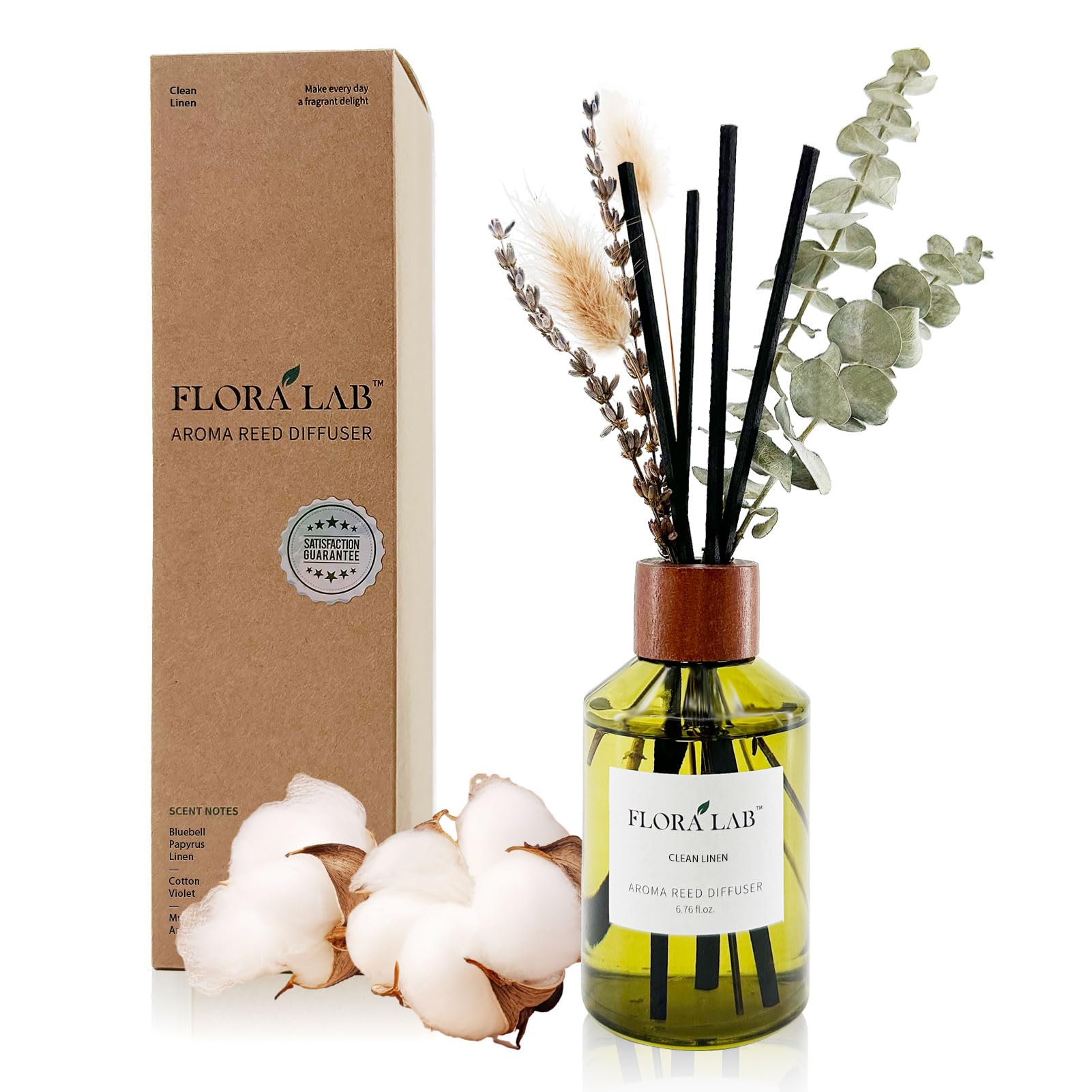 Amazon.com: Flora Lab Reed Diffuser Sets with Sticks and Real Dried ...