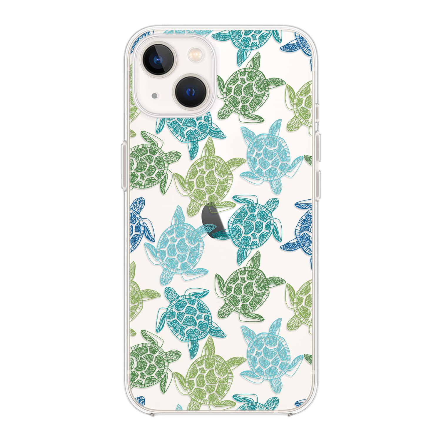 Amazon.com: Blingy's for iPhone 14 Case, Fun Turtle Pattern Cool Ocean ...