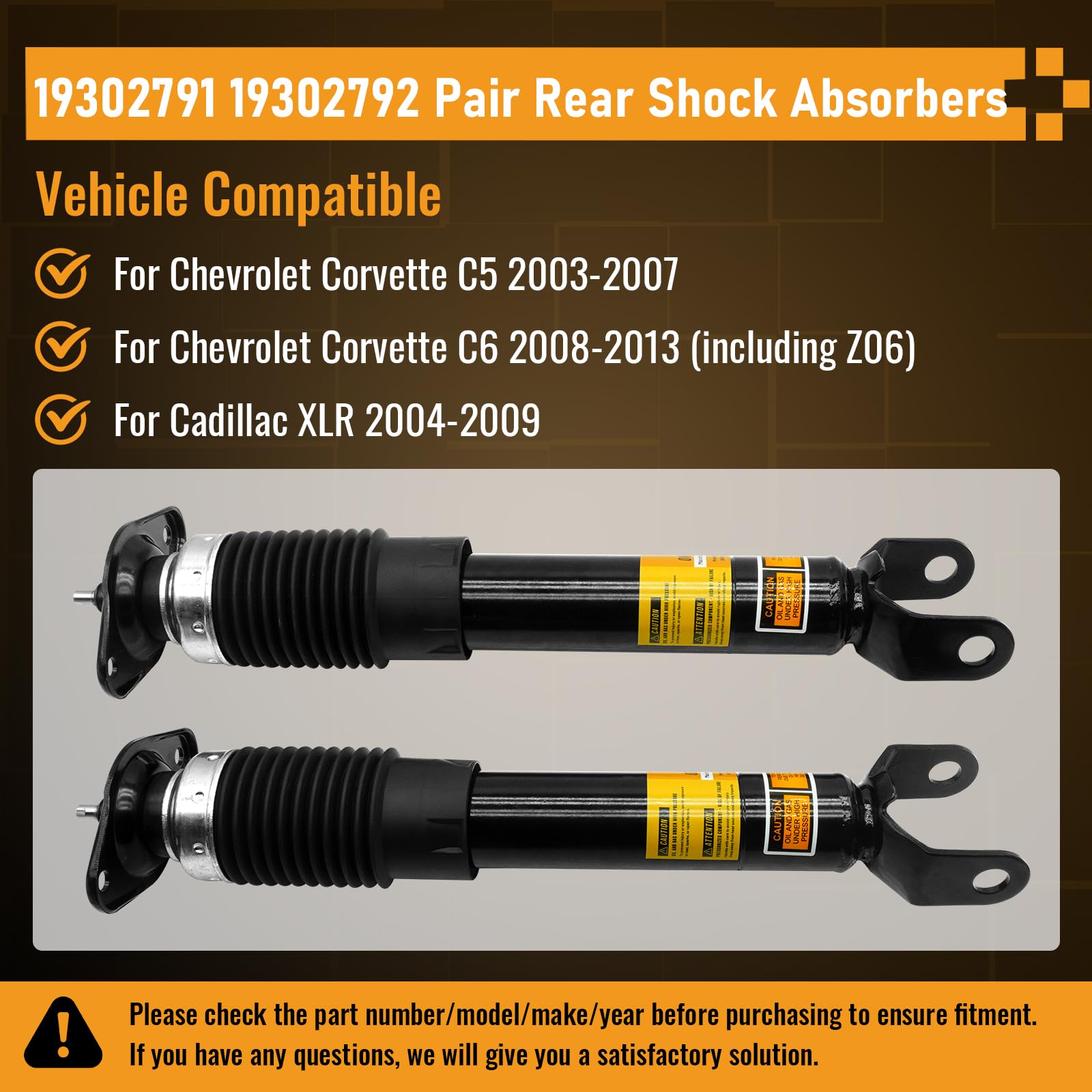 Corvette Shock Absorber Rear Shock Absorbers With MagneRide ...