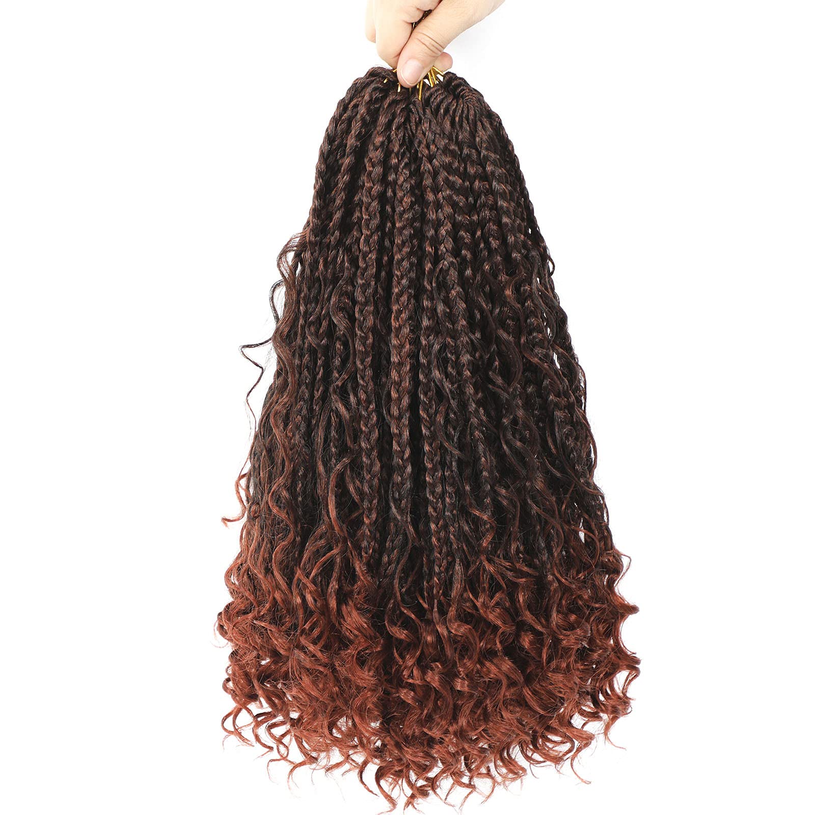 Amazon.com : Ayana Goddess Box Braids Crochet Hair 18 Inch 3X Bohomian ...