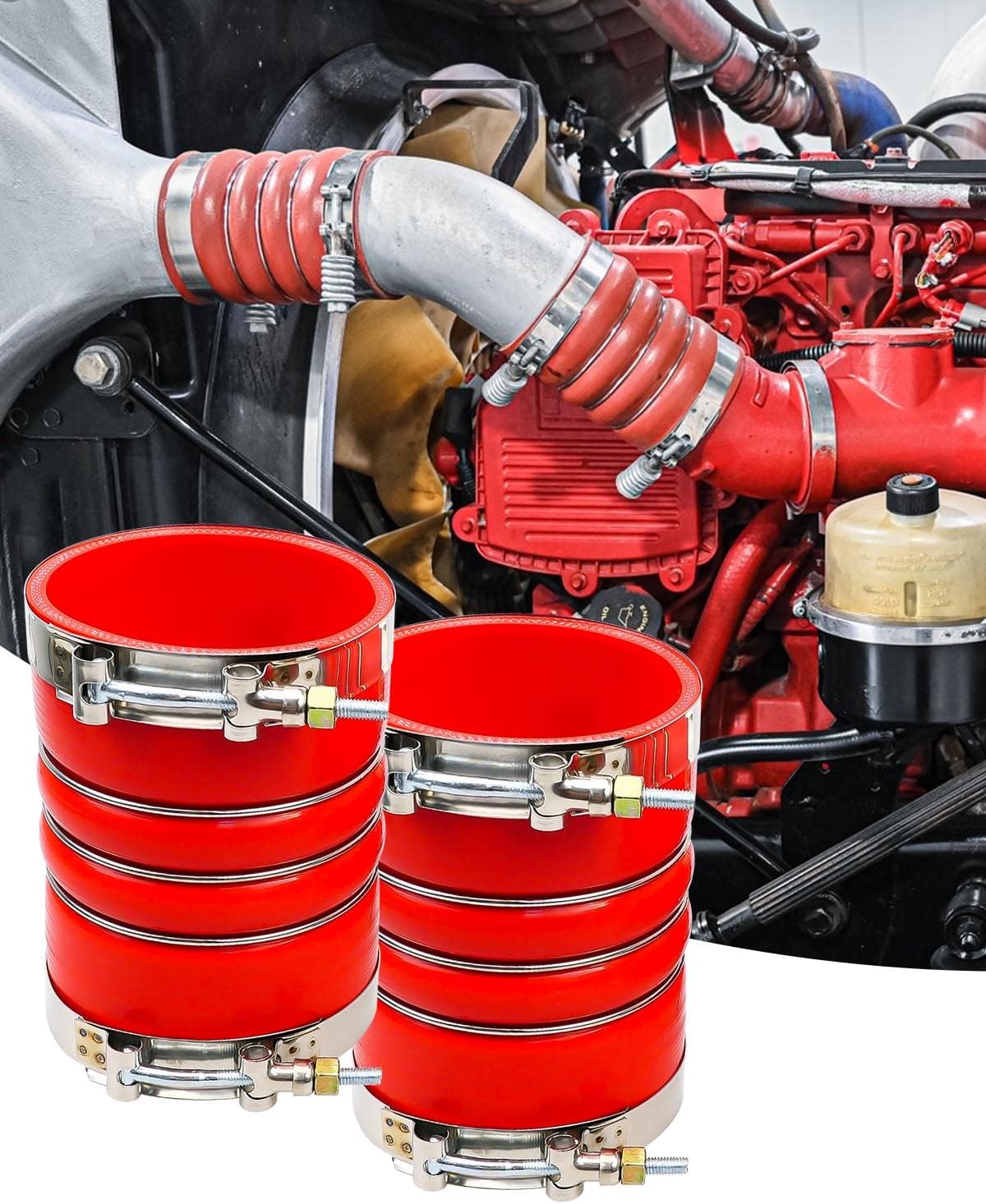 Mangueras intercooler de silicona con abrazaderas de 4 x 6 pulgadas ...