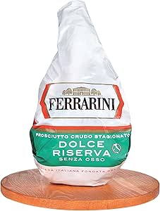 Ferrarini Prosciutto Stagionato Dolce Riserva, Italian Cured Ham ...