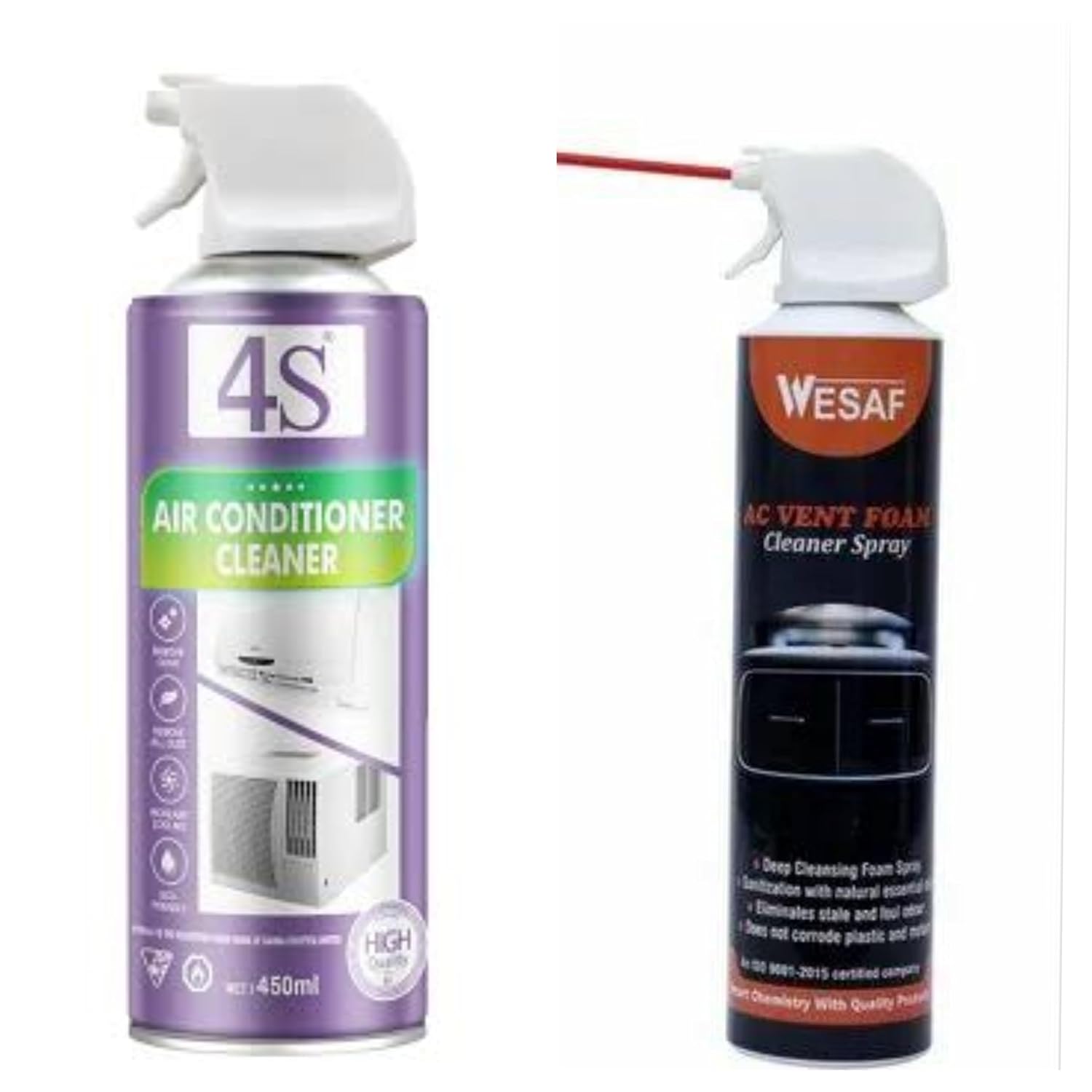 Luvik Combo of Car Ac Cleaner 350ml and Home Ac Cleaner (Window and ...