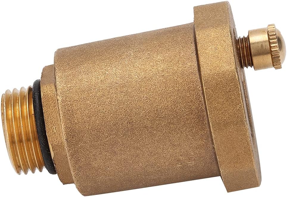 Amazon.com: Yunseity Automatic Air Vent Valve, Brass One Way Air ...