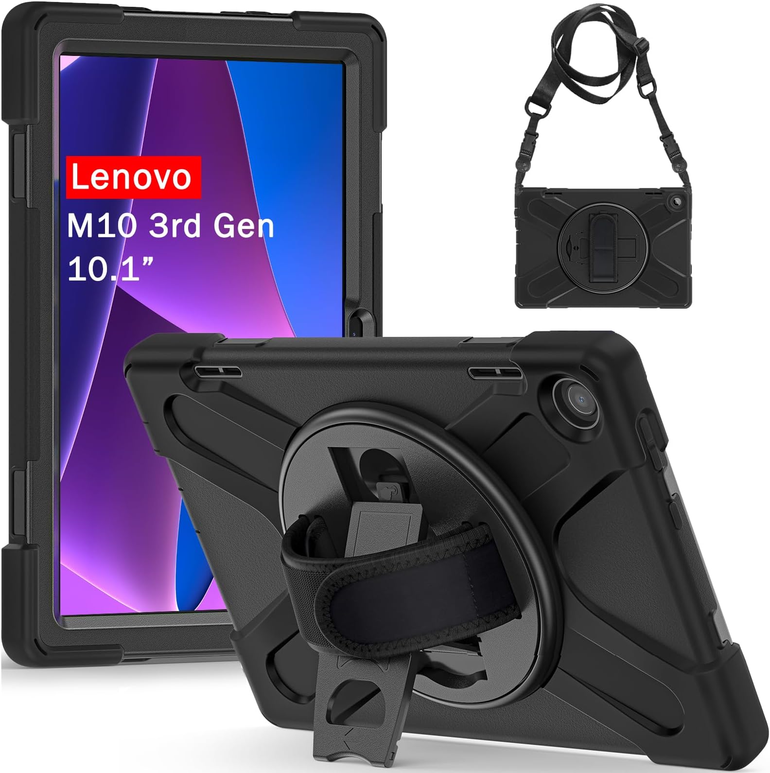 Amazon.com: Junfire Shockproof Case for Lenovo Tab M10 3rd Gen 10.1 ...