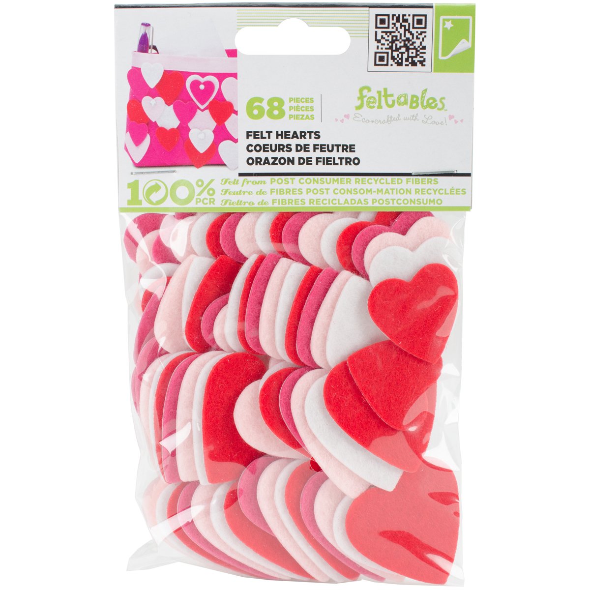 Stick It Felt Shapes-Hearts 72/Pkg : Amazon.in: Home & Kitchen