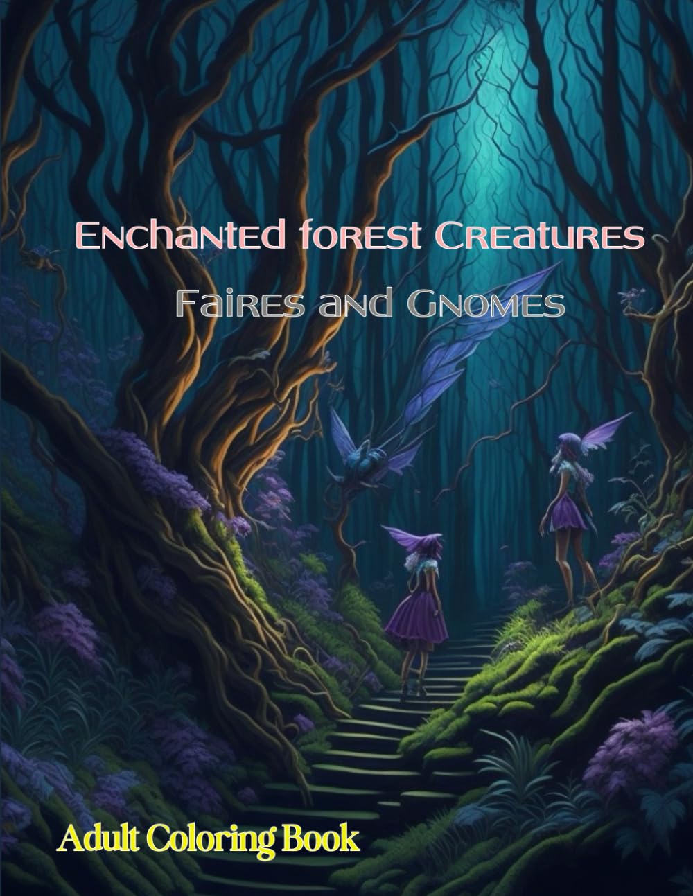 Amazon.com: Enchanted Forest Creatures Fairies an Gnomes: An Adult Coloring Book: 9798862328790 ...