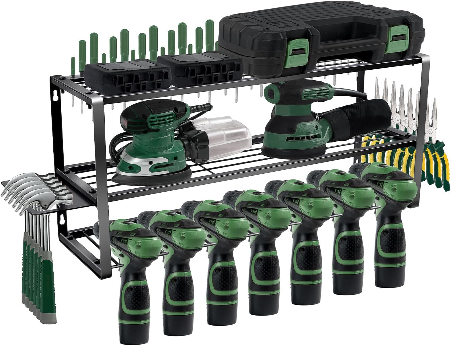 Amazon.com: SANDPROX Power Tool Organizer Wall Mount, 3 Layers Cordless ...
