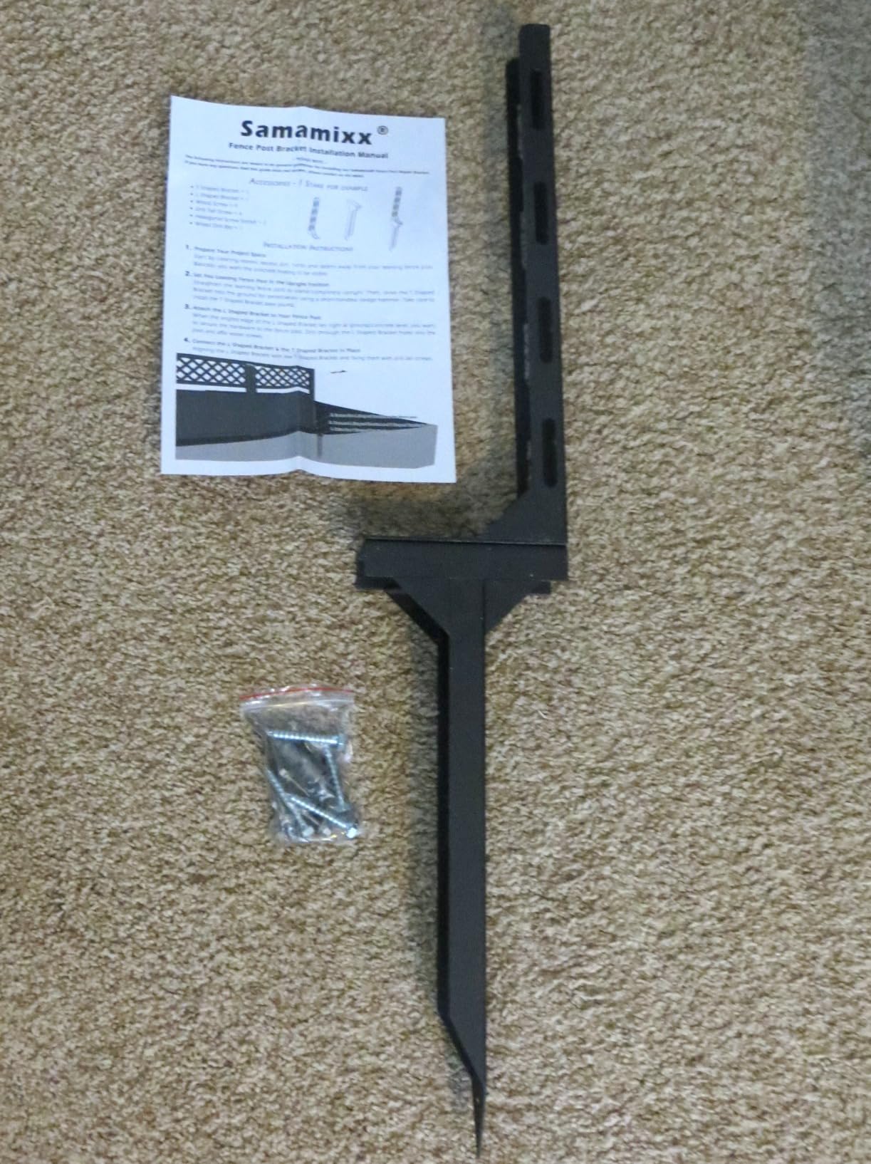 $12/mo - Finance Samamixx Fence Post Repair Kit, 2 Pack Universal Metal ...