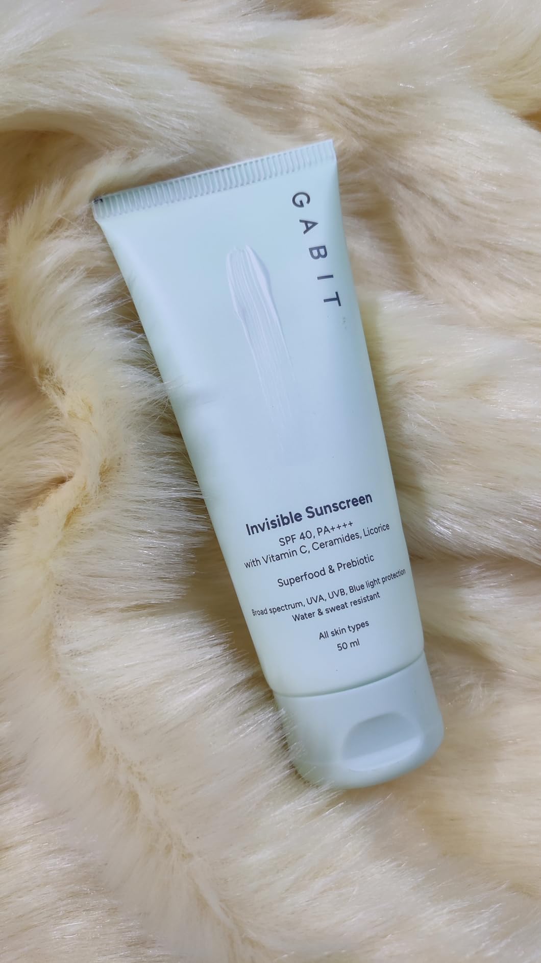 Gabit Invisible Sunscreen SPF 40, PA ++++ with Ceramides, Vitamin C & E ...