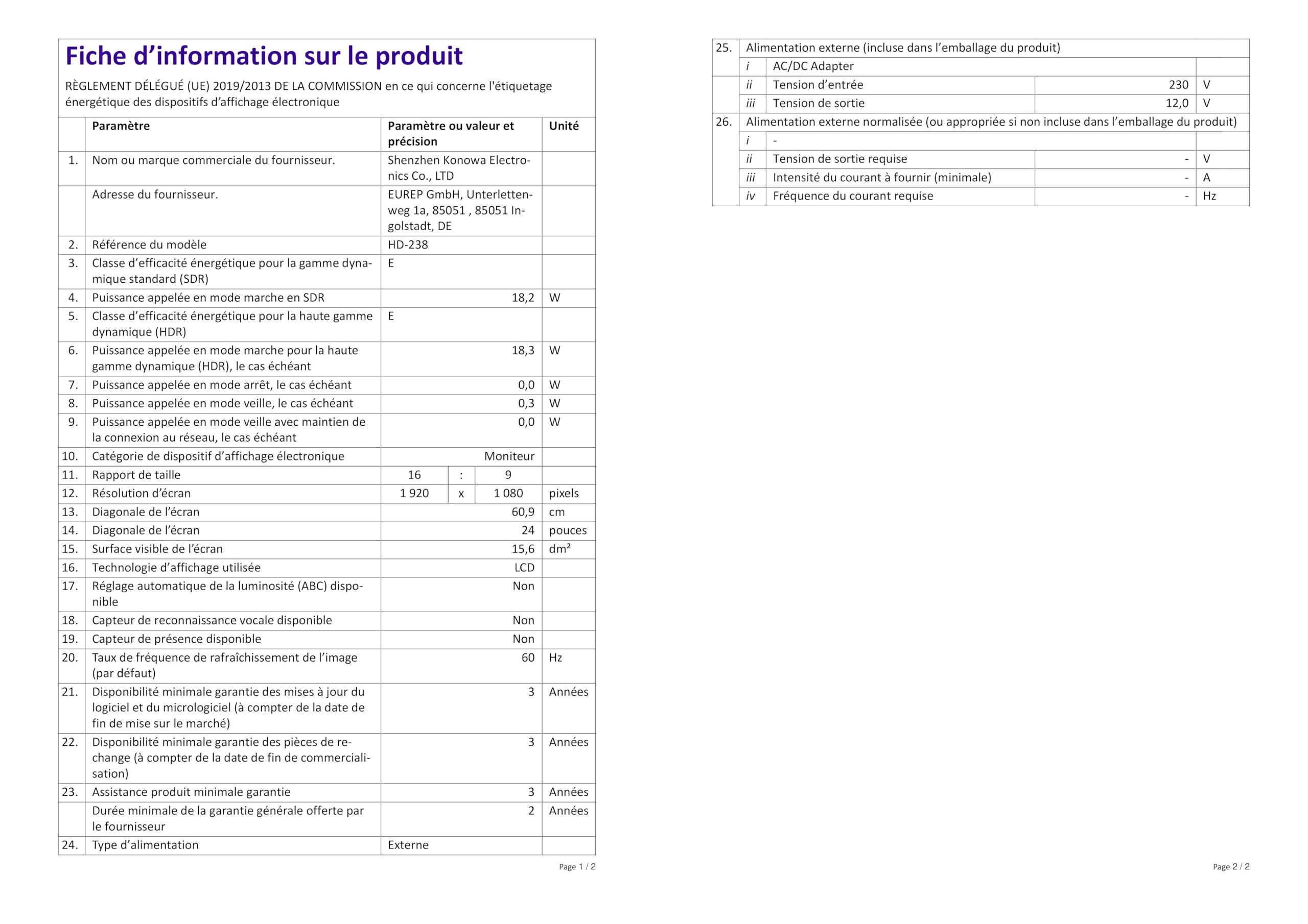Thinlerain Portable Monitor 11.6 Inch HDMI Portable 1366 x 768 TN LED ...