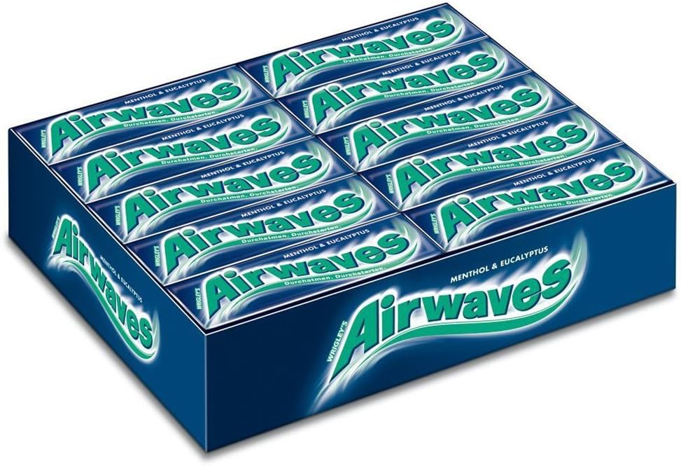 Wrigley’s Airwaves Menthol & Eucalyptus Chewing Gum (15 Packets) – BigaMart