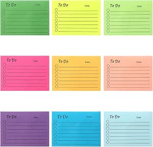 Amazon.com : YUXIANLB to Do List Sticky Notes, Self-Stick Sticky Notes ...