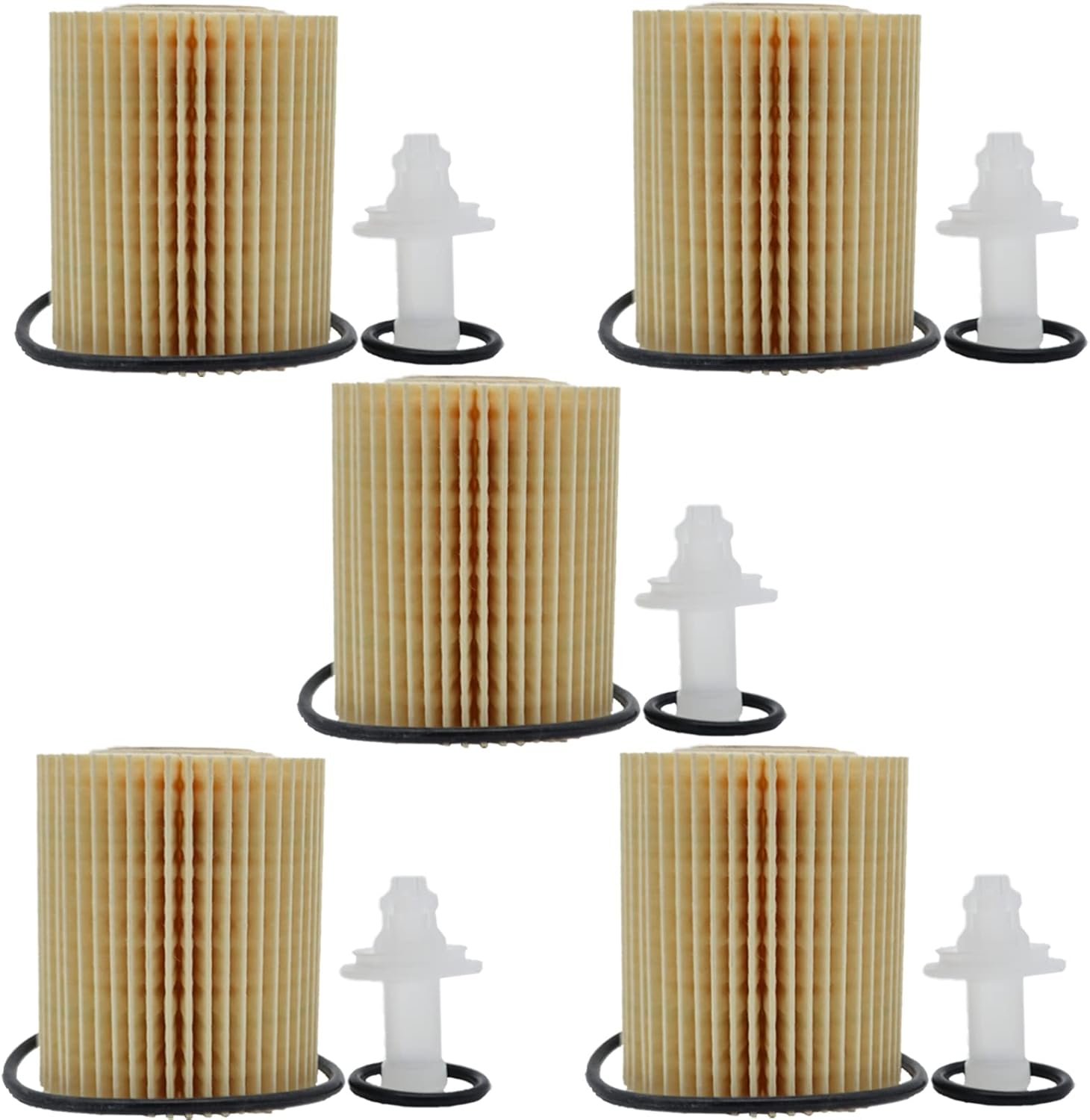 Amazon.com: 5PCS Engine Oil Filter 04152-YZZA5 04152-38010 04152-0R010 ...