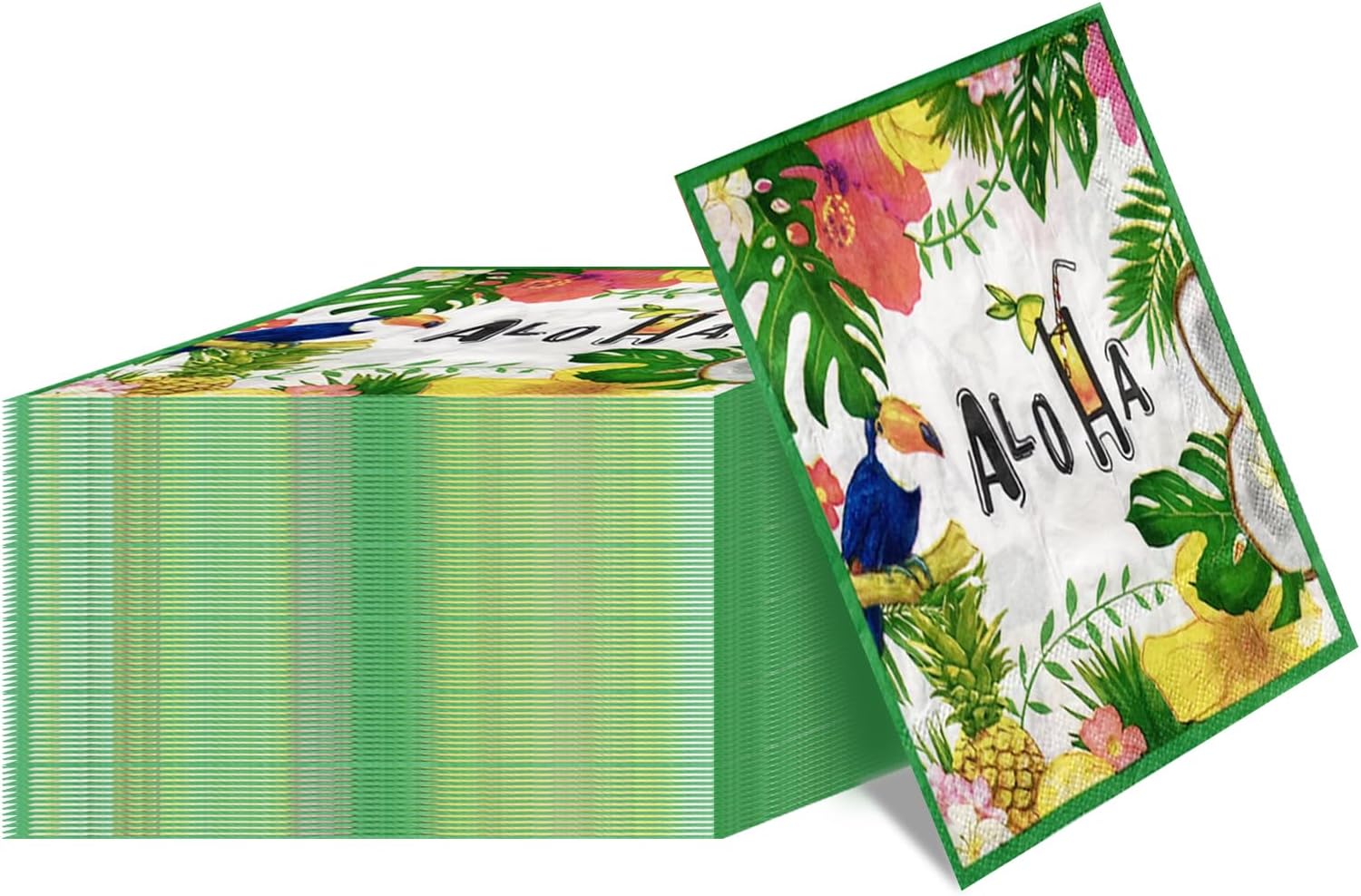 UgyDuky 100Pcs Tropical Party Napkins Aloha Party Napkins Hawaiian ...
