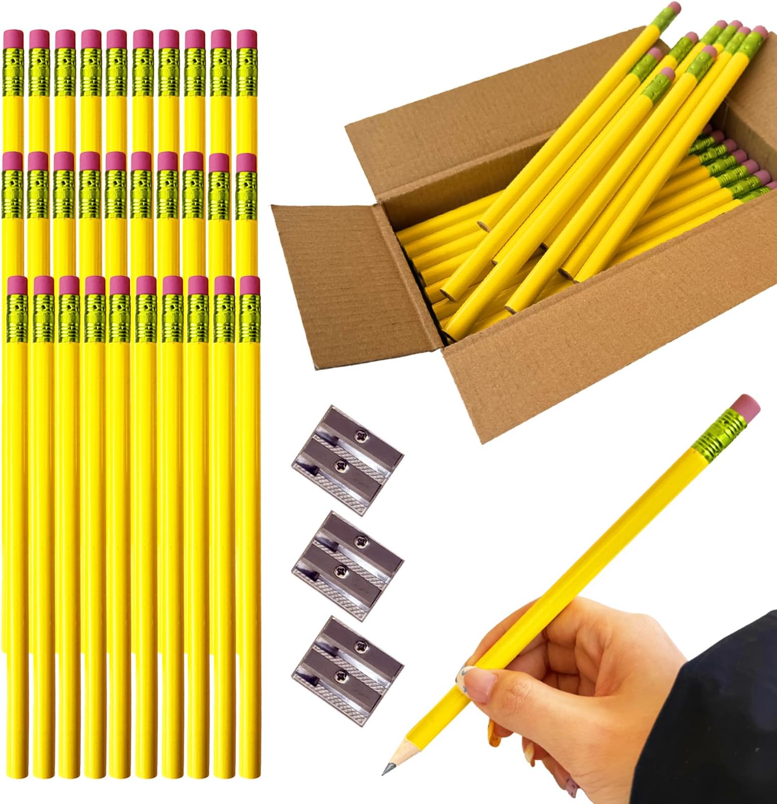 Amazon.com : Fainne 48 Pcs Fat Pencils Jumbo Big Thick Large Pencils ...
