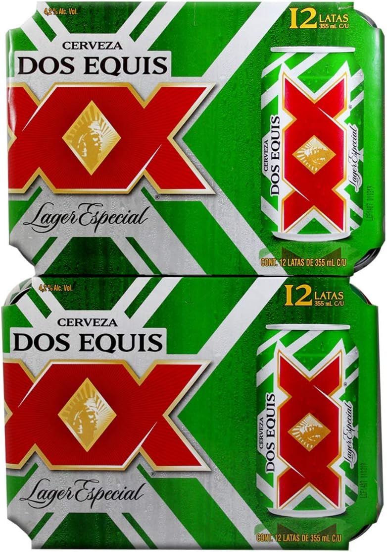 Cerveza XX Lager Lata - Caja con 2 Pack de 12 Piezas de 355 ml : Amazon ...