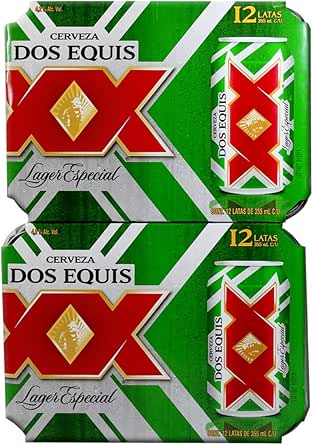 Cerveza XX Lager Lata - Caja con 2 Pack de 12 Piezas de 355 ml : Amazon ...