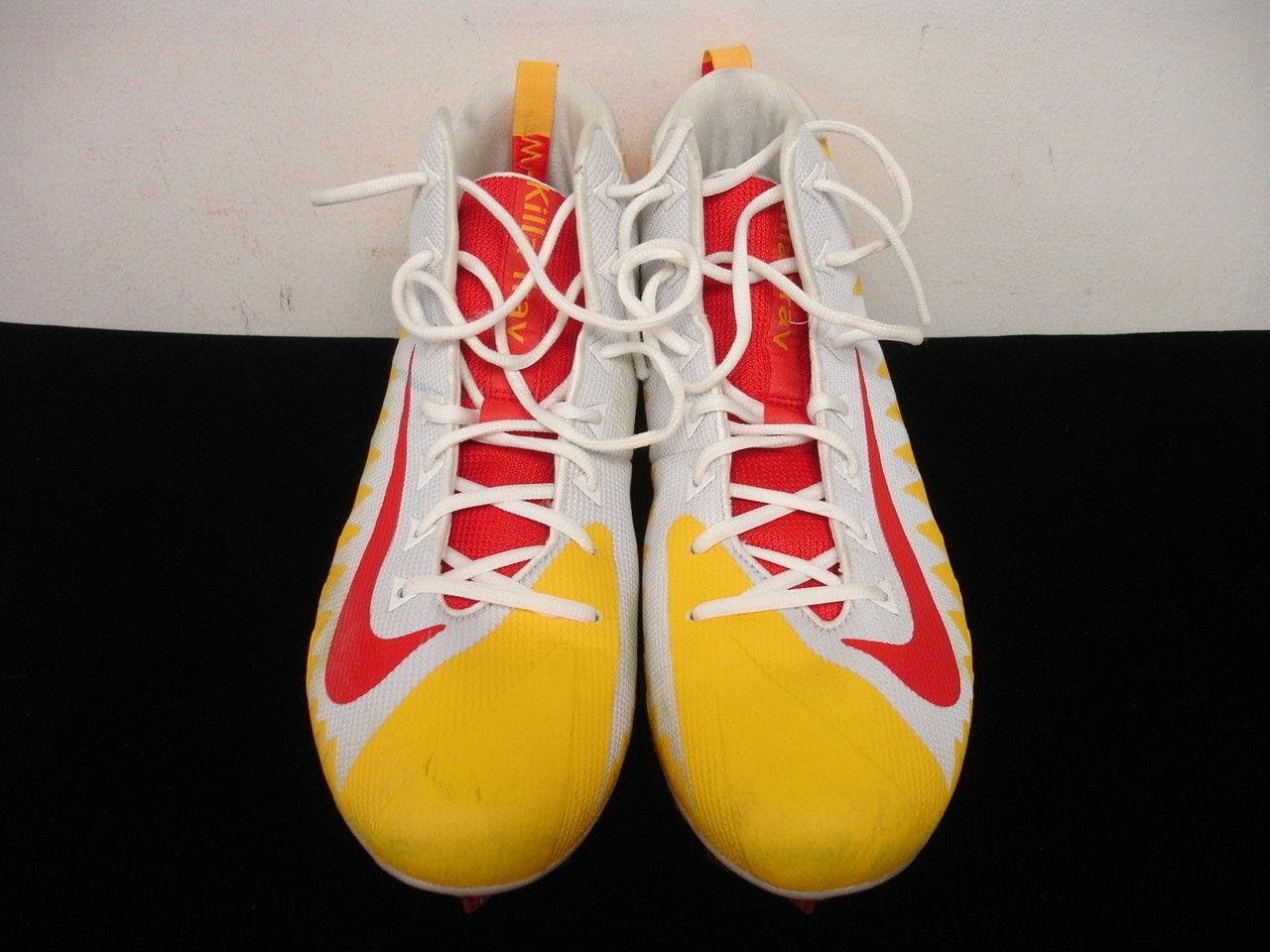 Amazon.com: 2017 Travis Kelce #87 Game Worn Kansas City Chiefs Cleats ...