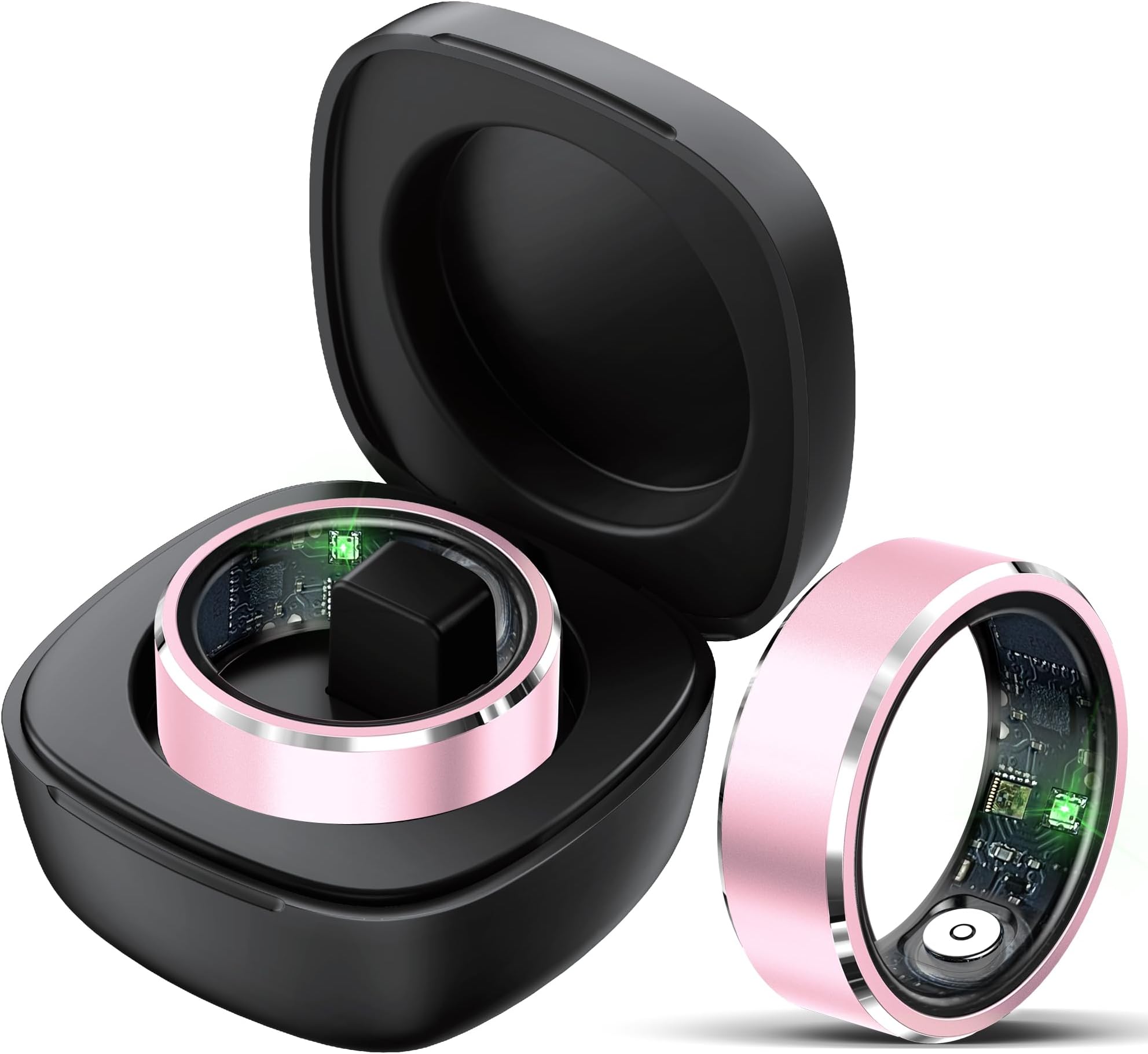 Amazon.com: Smart Ring Sleep Tracker Heart Rate Monitor TikTok Control ...