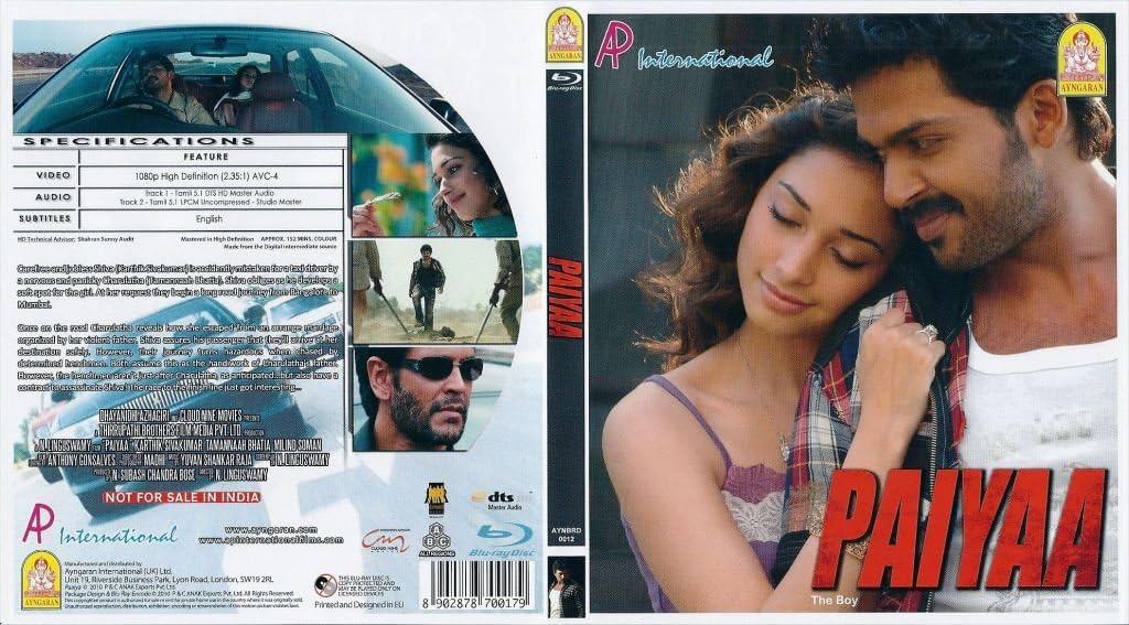 Paiyaa Blu Ray: Amazon.co.uk: DVD & Blu-ray