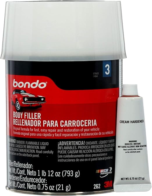 Bondo Body Filler, 1.87lb, (262C) : Amazon.ca: Tools & Home Improvement