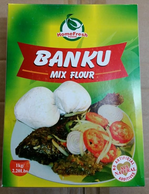 Amazon.com: All Natural HomeFreshFoods Banku Mix - 2.2lbs : Grocery ...