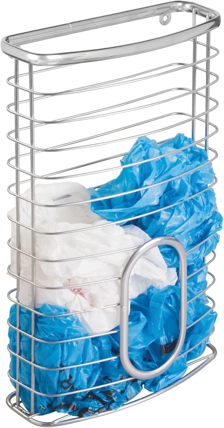 Amazon.com: mDesign Metal Wire Wall Mount Kitchen Cabinet Storage ...