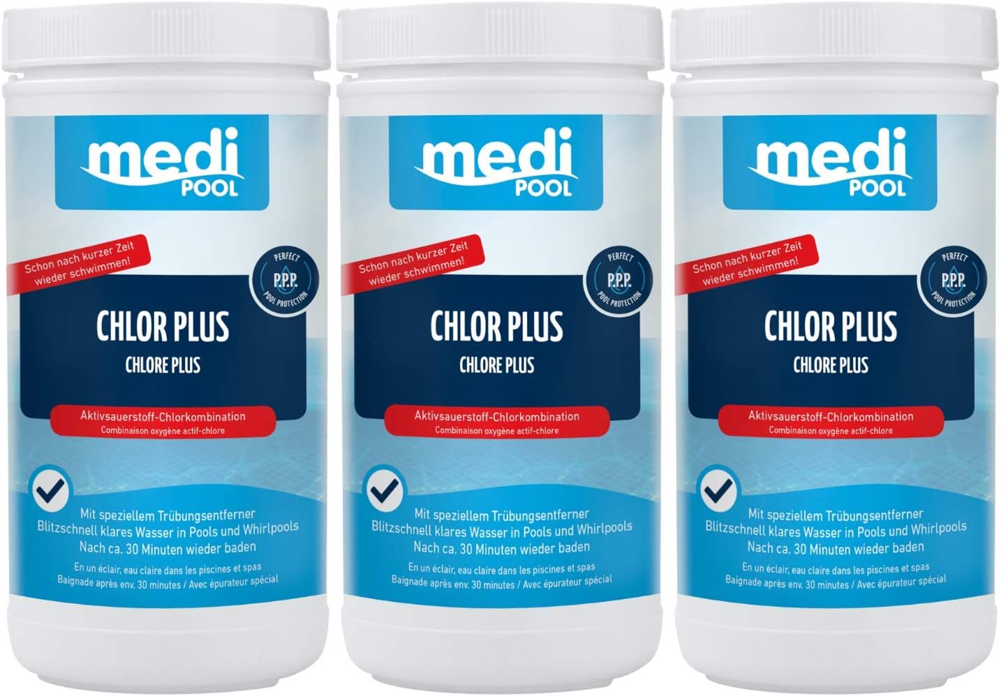 Medipool 513601MP Chlor Plus 3 x 1KG : Amazon.de: Garten