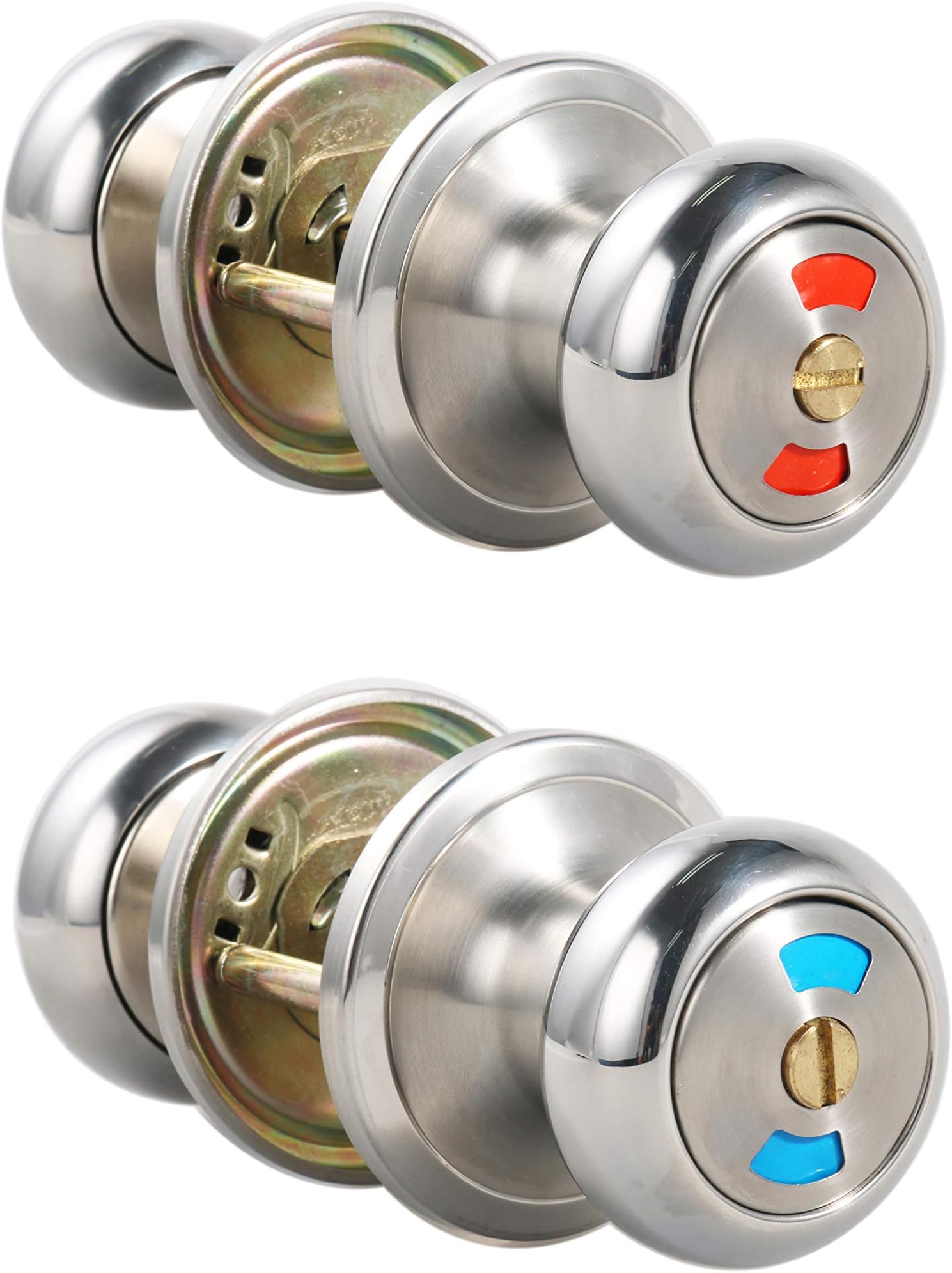 Mutex Bathroom Door Lock Knob, Color Indicator for Vacant or Occupied ...