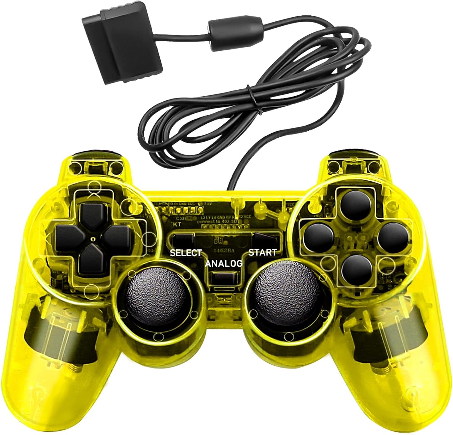 Funcilit Manette filaire pour PS2, double choc Vibration Twin Shock ...