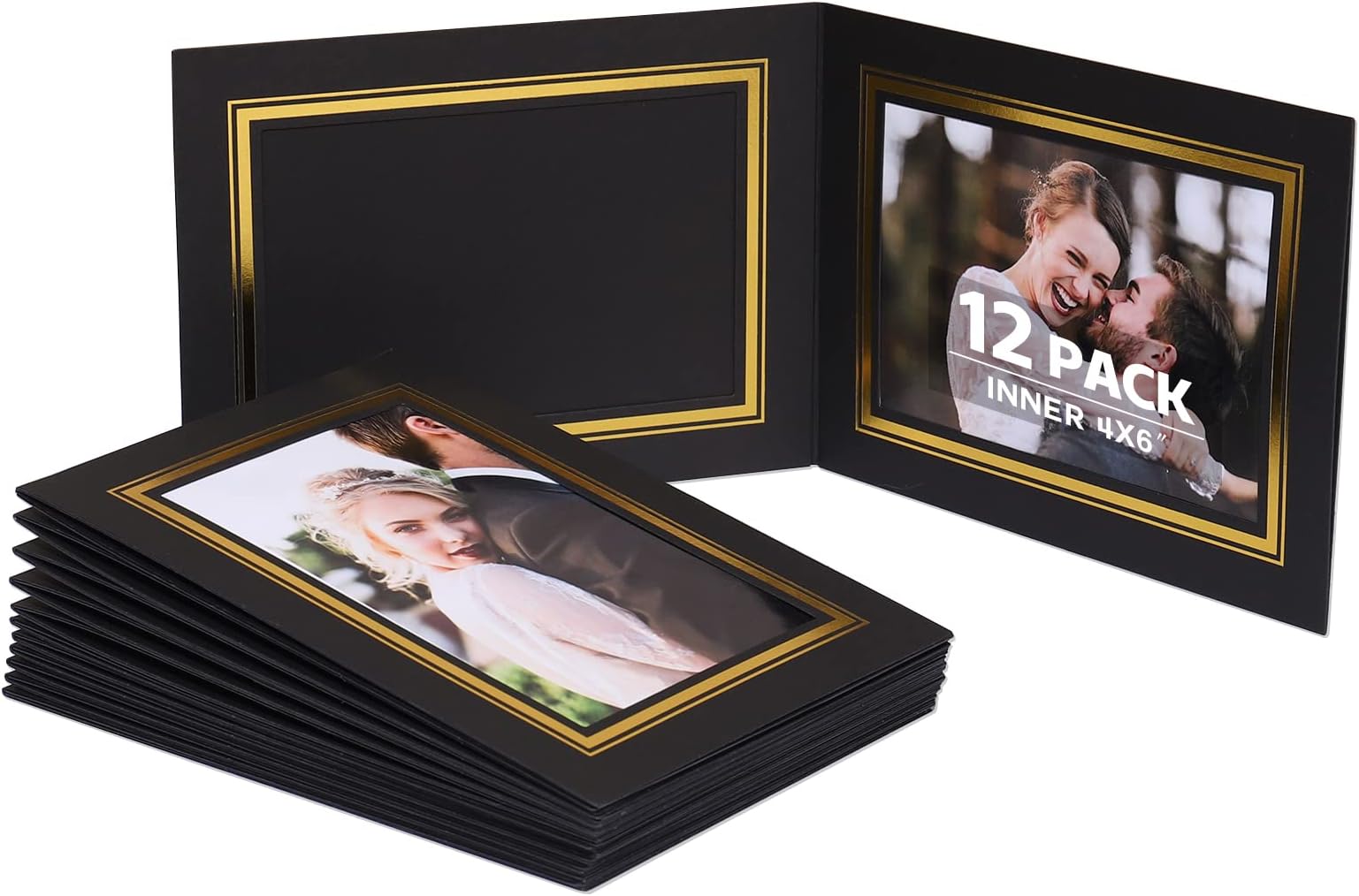 Amazon.com: HOTUO 12Pcs Photo Folders for 4x6 Pictures Photo Frame Note ...