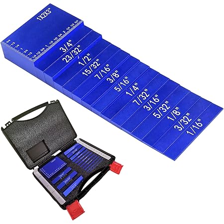 Setup Blocks Height Gauge Set, 7pcs Precision Aluminum Setup Bars for ...