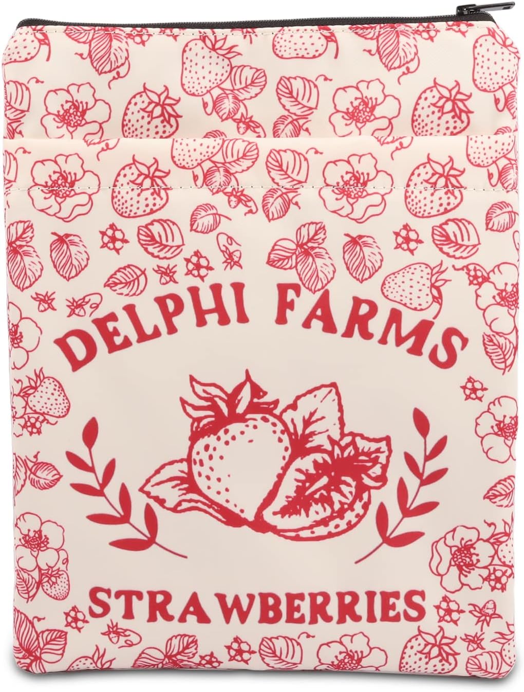 Amazon.com: MAOFAED Delphi Farms Strawberry Book Sleeve Book Lover Book ...