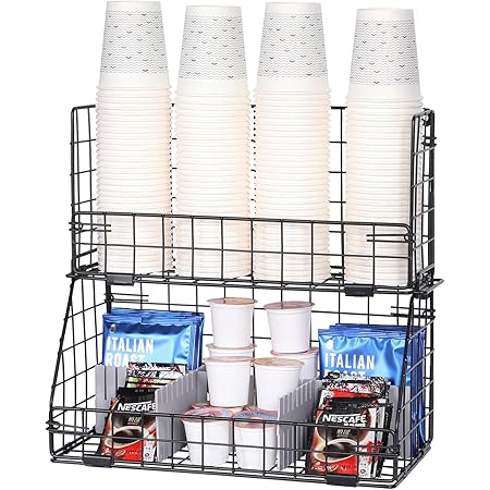 Amazon.com: SZQINJI Coffee Condiment Organizer10-Compartment Breakroom ...