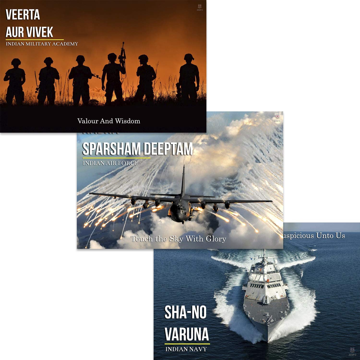 GH POSTER Motivational Indian Military Motto High Resolution Posters ...