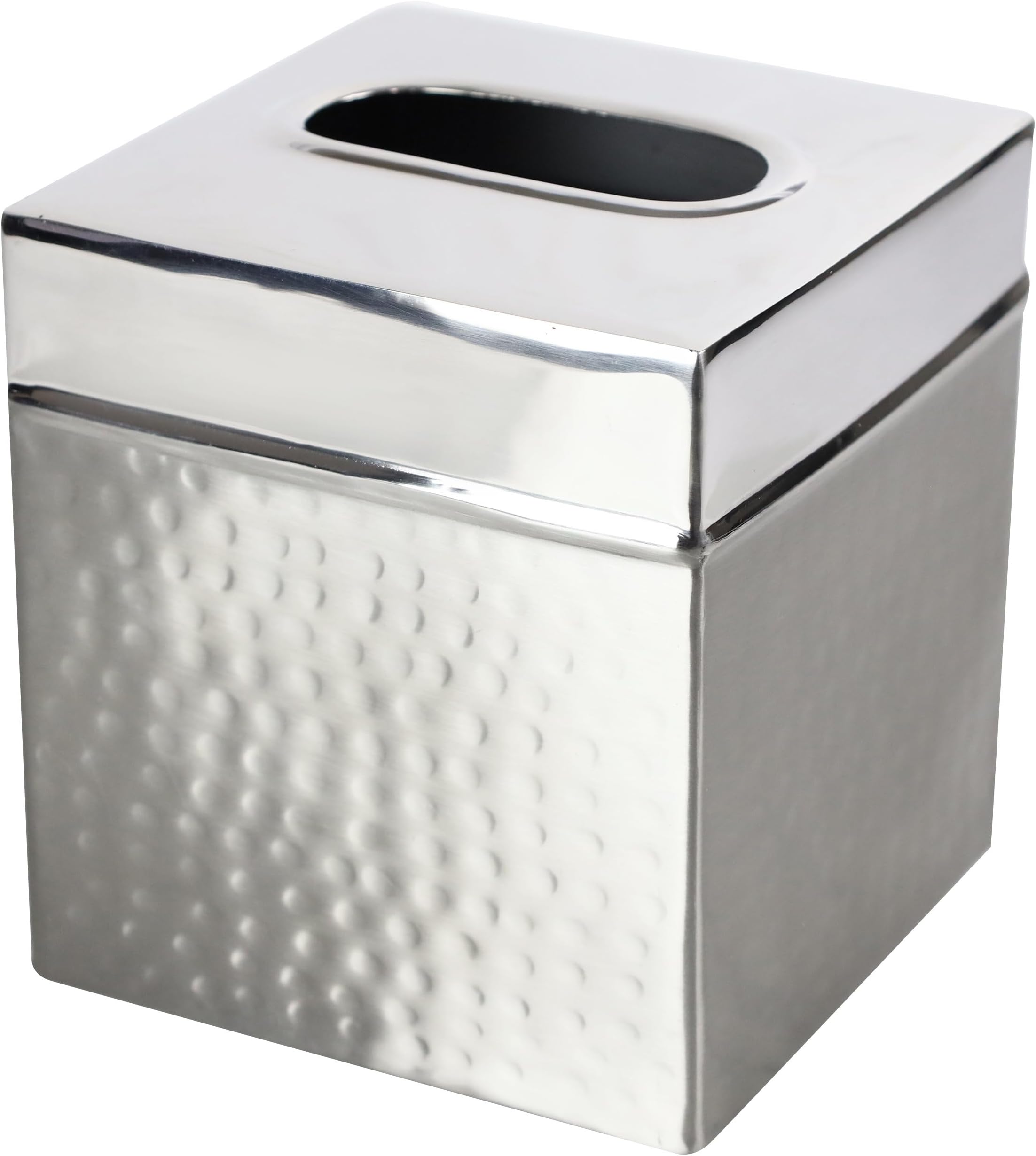 Amazon.com: 3SCompany Hand Hammered 2 Tone Tissue Box Cover Durable and ...