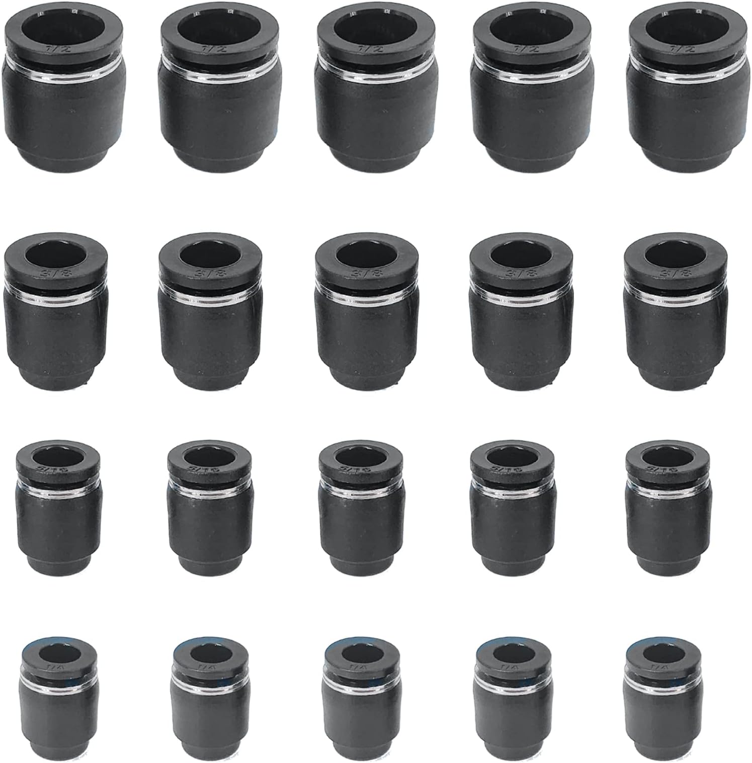 Amazon.com: Jienk 100Pcs Push-to-Connect Fitting Plug, Pneumatic Cap ...