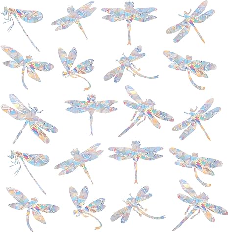 Amazon.com: Shawula 33PCS Dragonfly Window Decals for Bird Strikes ...
