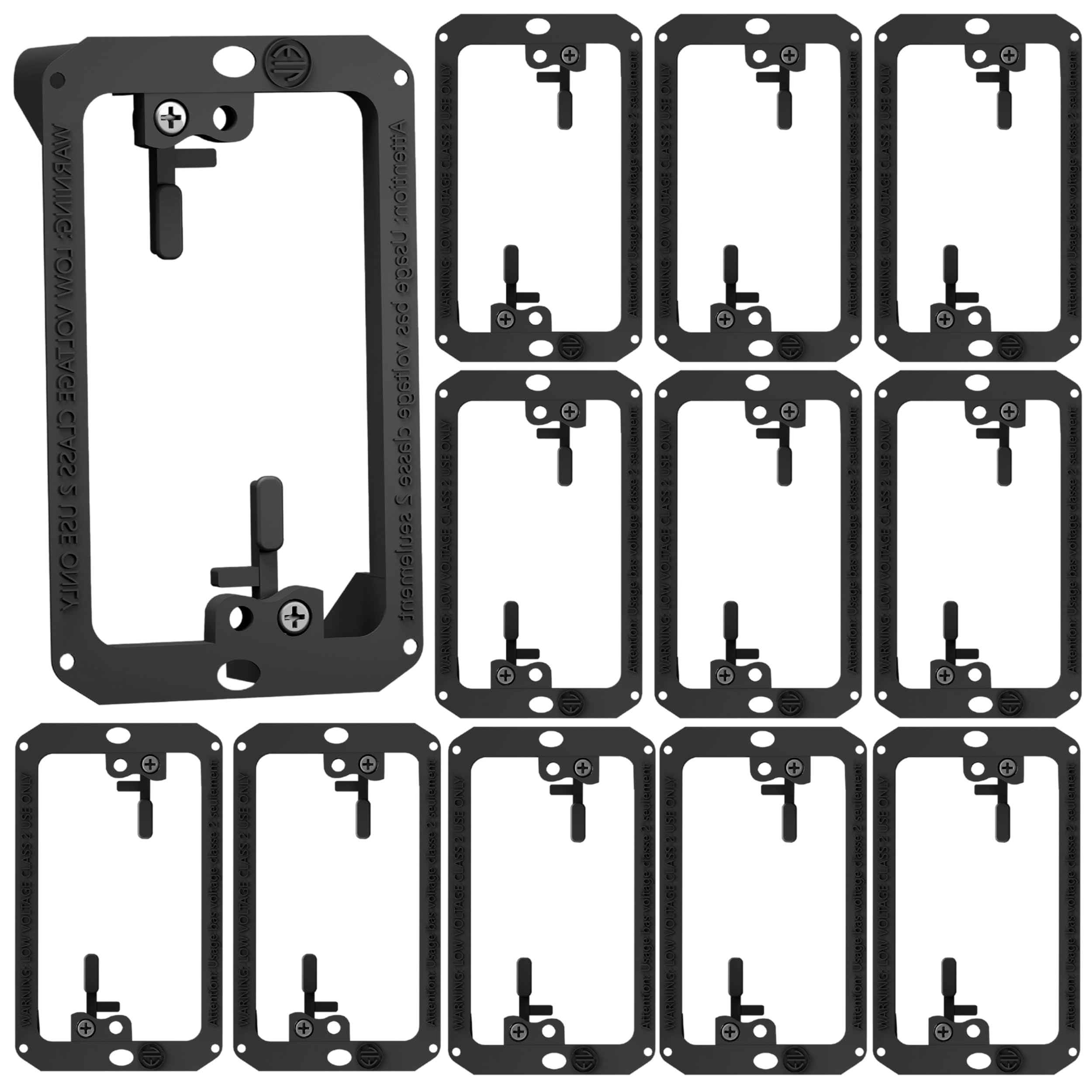 Snapklik.com : BestMounts Low Voltage Mounting Bracket 1 Gang, 12 Pack ...