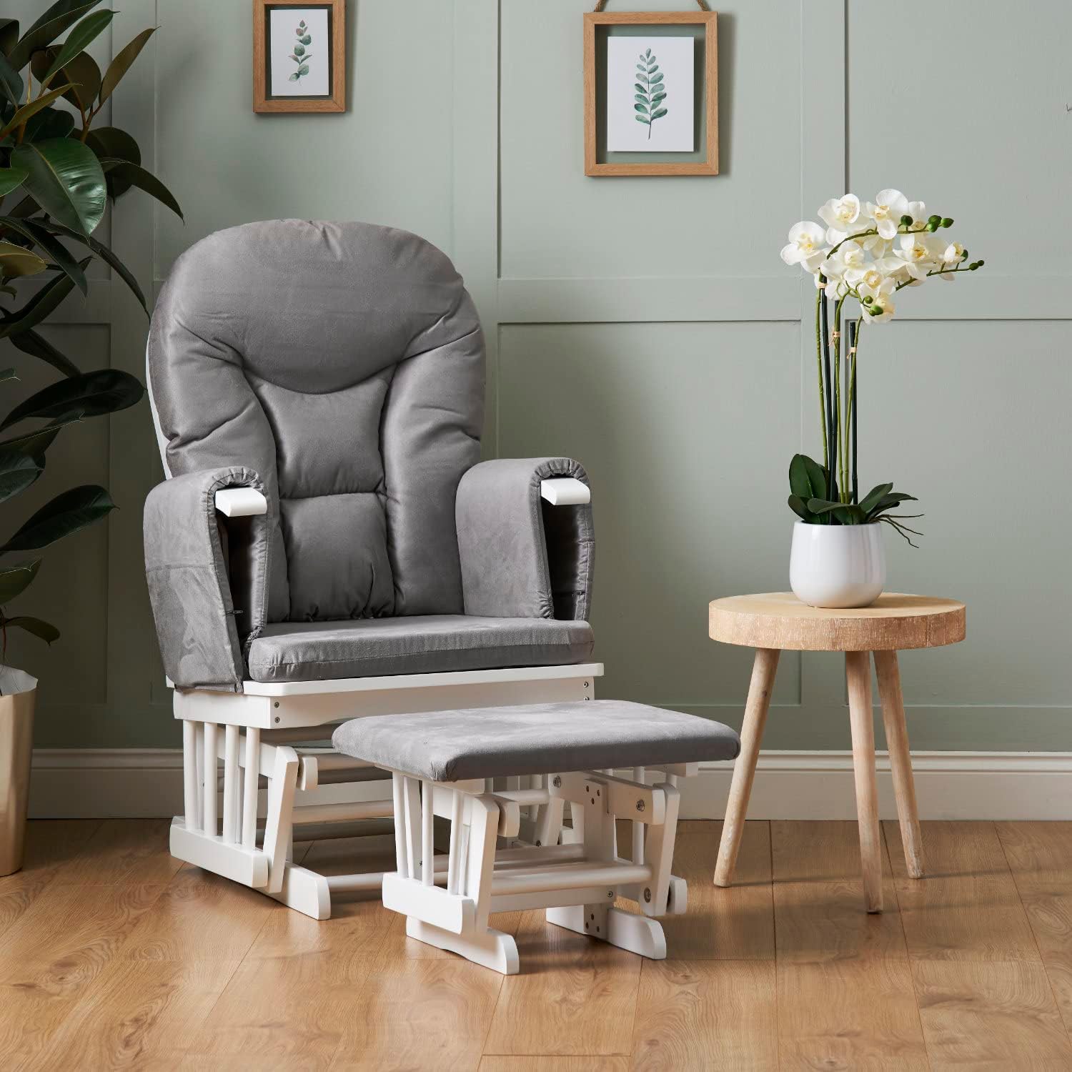 Sereno Nursing Glider maternity rocking chair with glide lock and ...