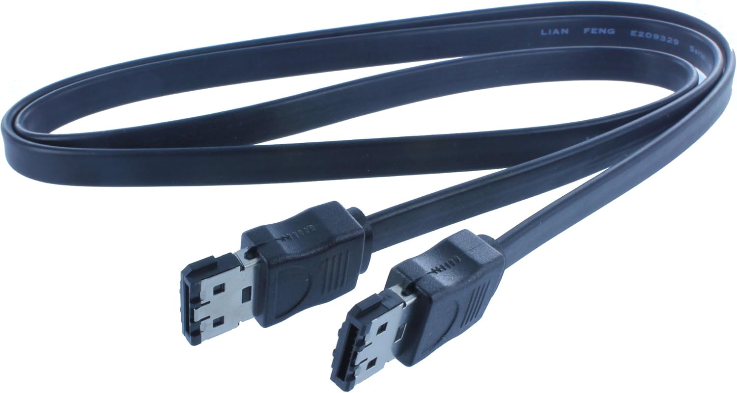 Amazon.com: 1M 3FT 3Feet Male to Male Shielded External eSATA Cable ...
