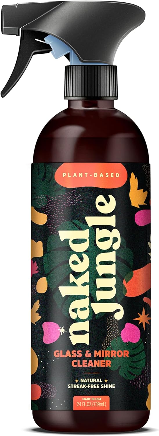 Amazon.com: Naked Jungle Premium Plant-Based Glass Cleaner and Mirror ...