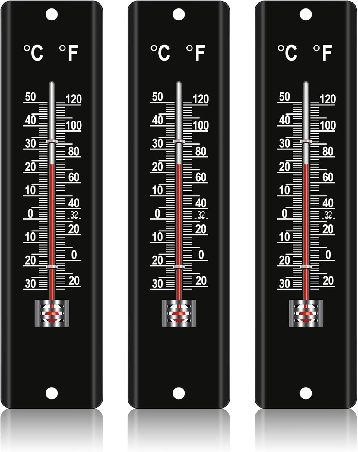 Amazon.com : Frienda 3 Pcs Wall Thermometer Indoor Large Outdoor ...