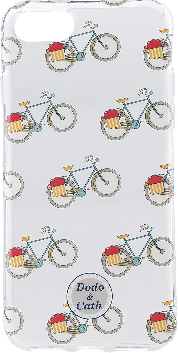 Amazon.com: Dodo & Cath Transparent Phone Case, Unique Design Bicycles ...