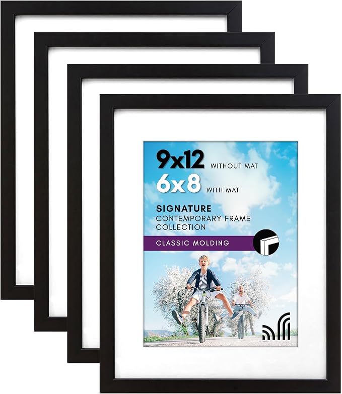 Amazon.com - Americanflat 9x12 Picture Frame with Shatter-Resistant ...